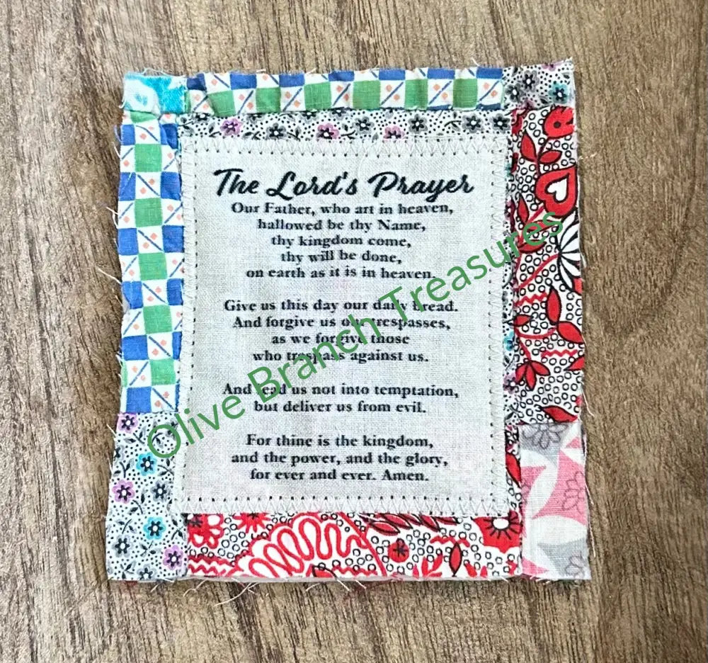Mini Scripture Quilts * The Lord's Prayer – Olive Branch Treasures